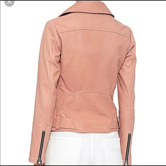A.L.C. | Jackets & Coats | Alc Duvall Moto Jacket Blush Pink Leather ...